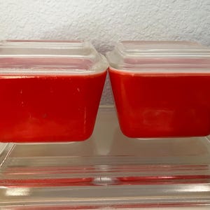 Pyrex Primary Colors Refrigerator Dish Set, 1950's Vintage Pyrex ...