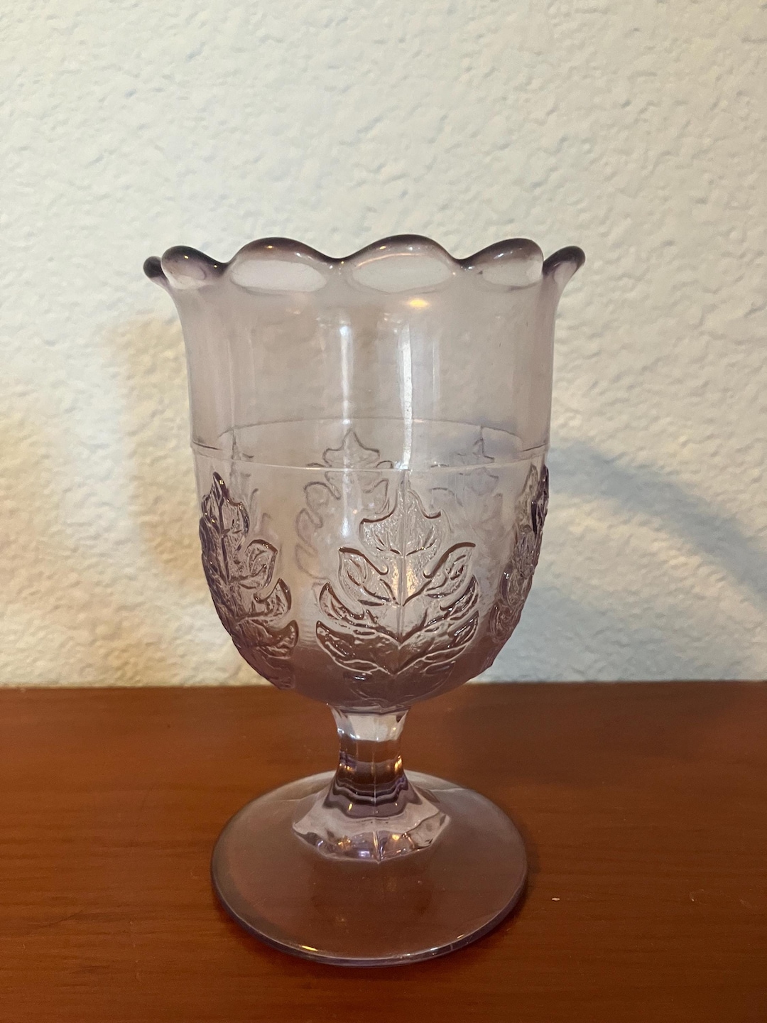 Antique Pressed Leaf Spooner by Mckee & Brothers, EAPG Lilac Spooner ...