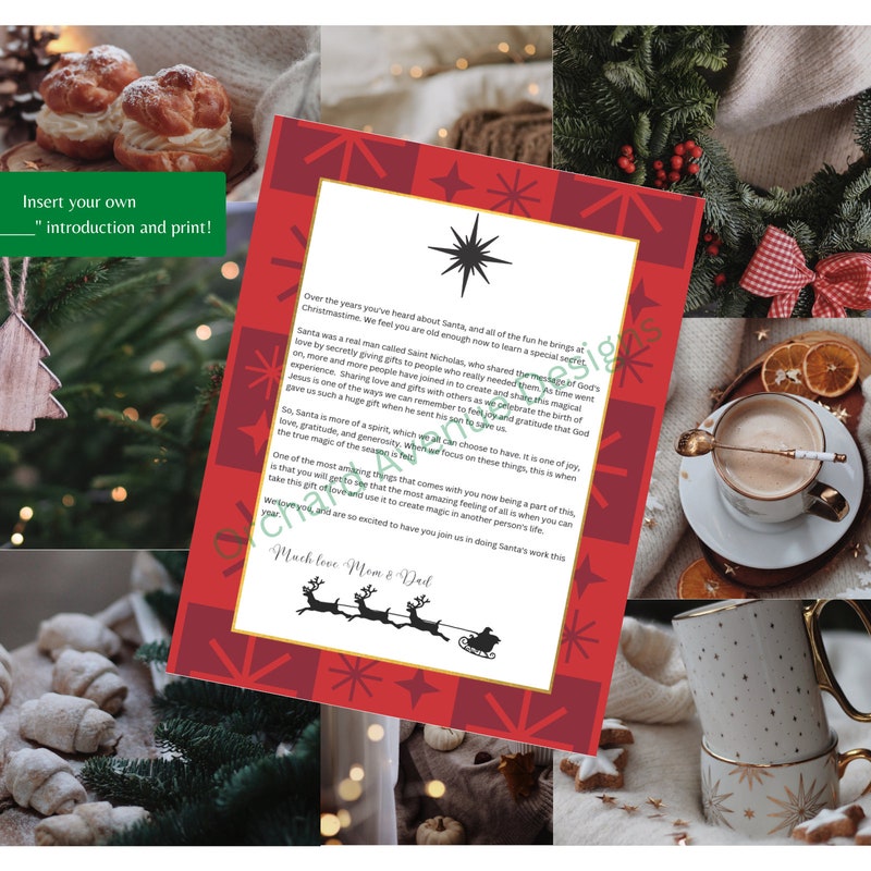 Letter Explaining Santa is Not Real - Etsy