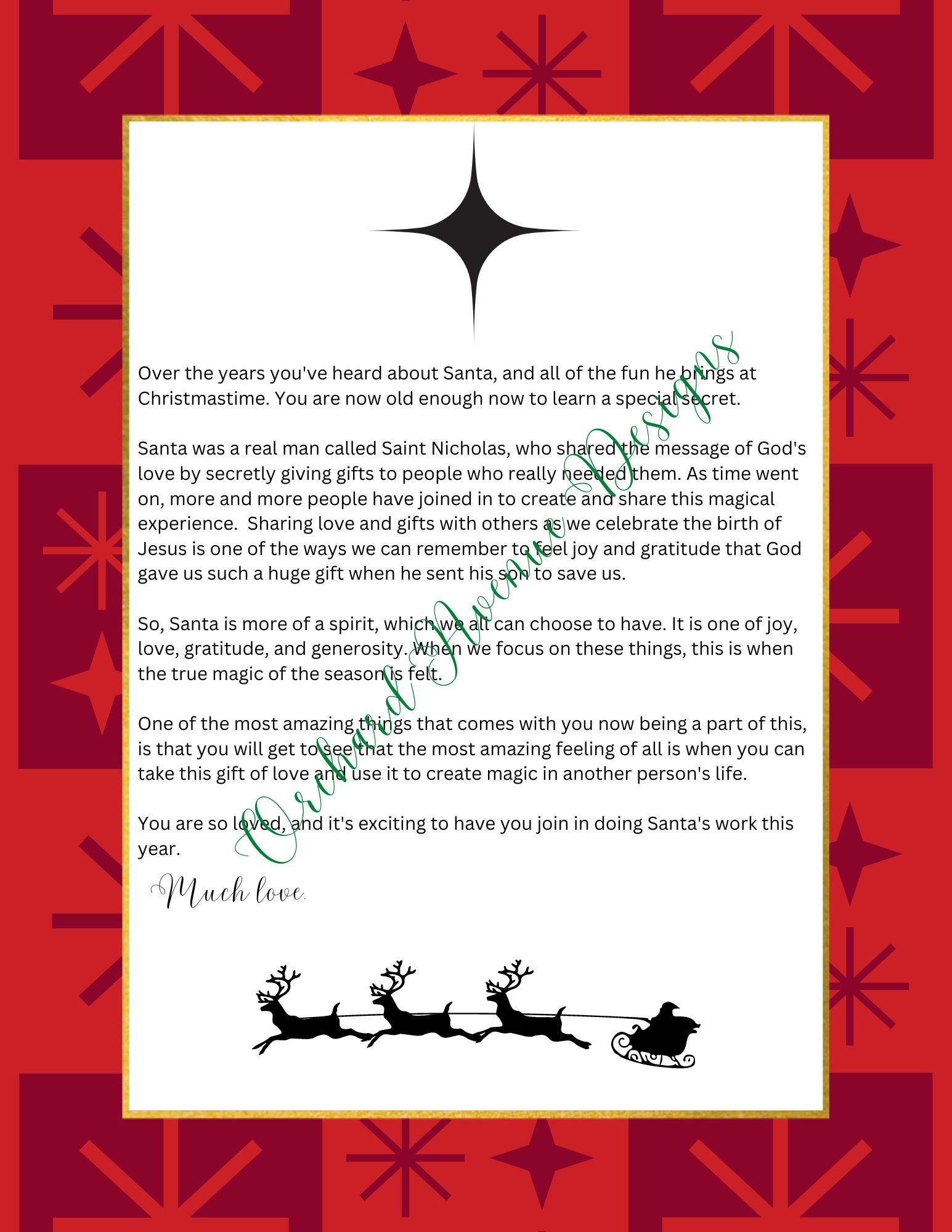 Christian- is Santa Real Letter to Kids - Just Print and Sign - Etsy