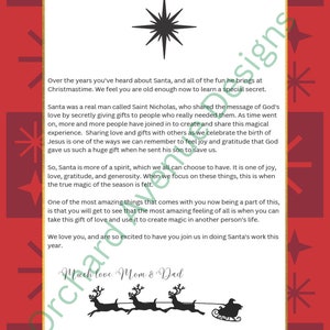Christian- is Santa Real Letter to Kids Explaining Santa Printable - Etsy