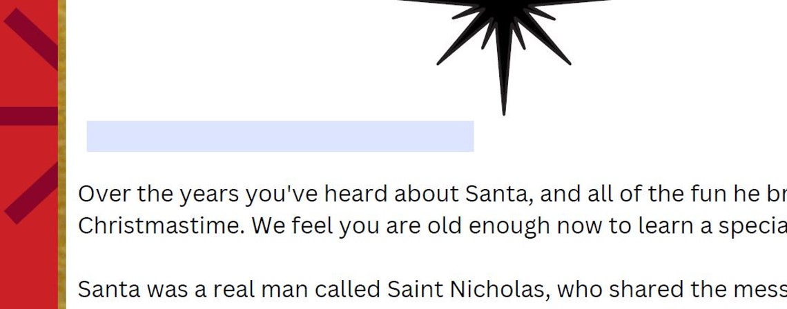 Christian- is Santa Real Letter to Kids Explaining Santa Printable - Etsy
