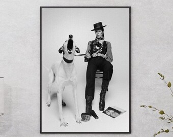 David Bowie Dog Art - Etsy