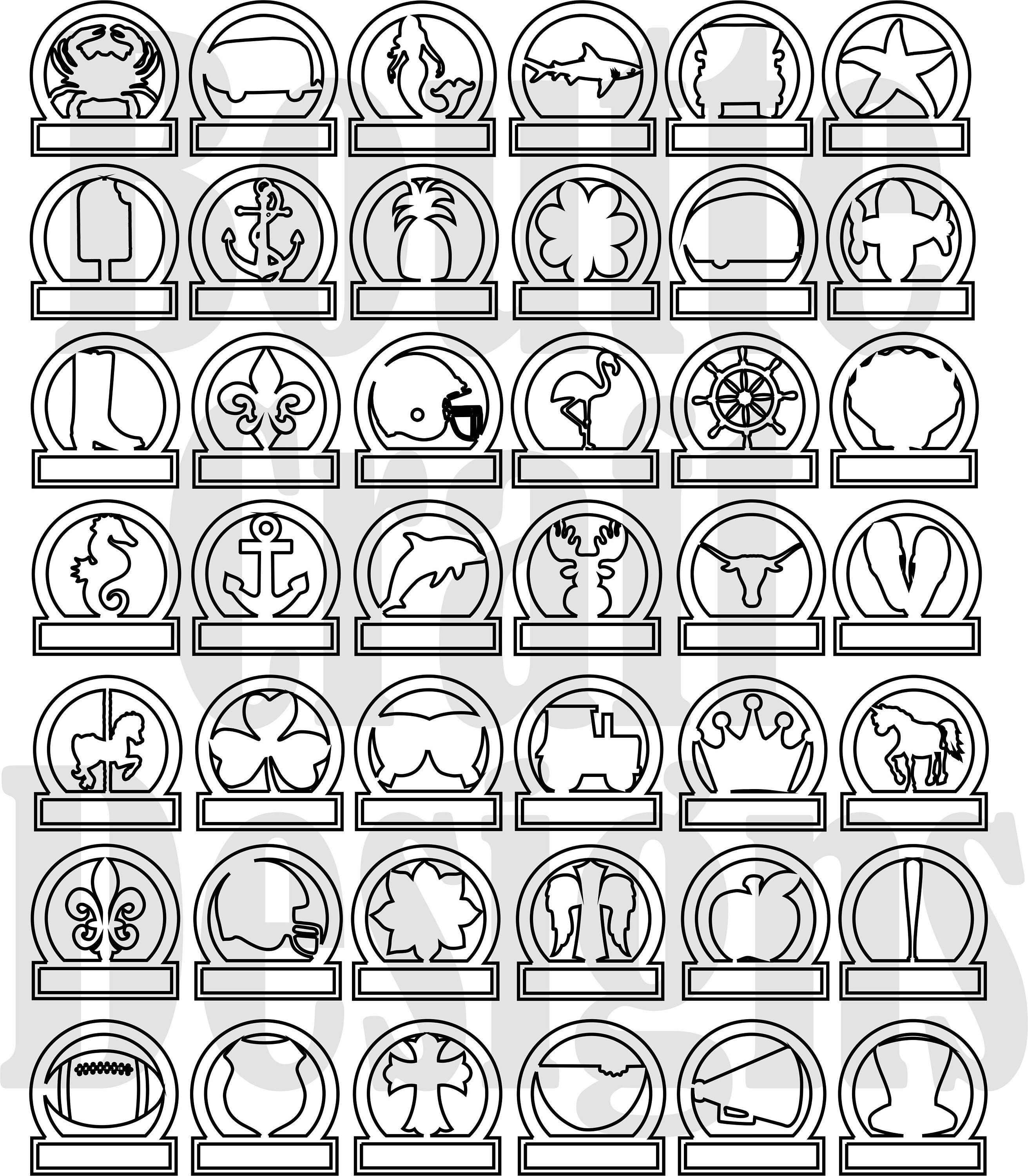 Name Frame SVG File Download, Welcome SVG Bundle Outline Files ...