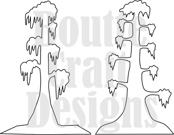 Swamp Cypress Tree Drawing