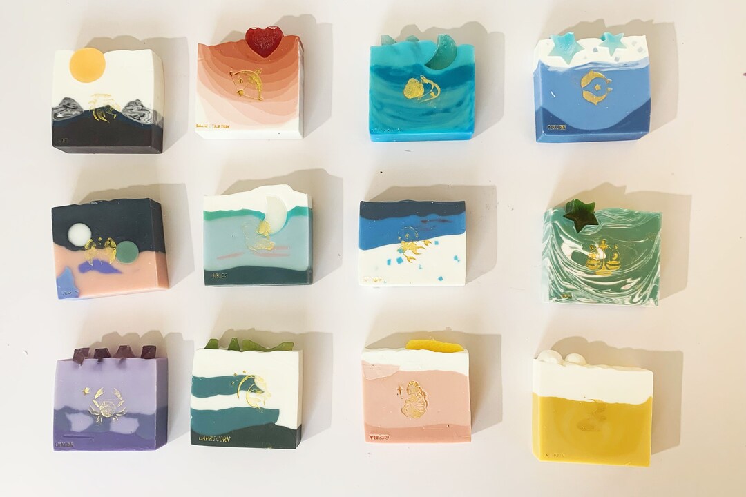 Handmade Artisan Zodiac Soap Star Signs Birthday Gift - Etsy