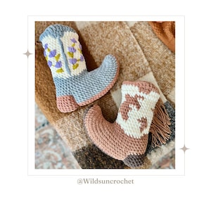 Cowboy Boot Pillow Crochet Pattern: Darlin Boot, No-sew (pdf Pattern ...
