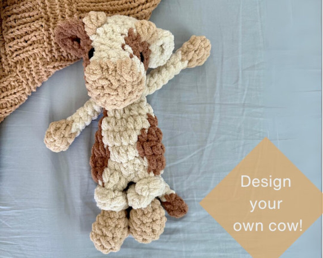 Crochet Cow Western Baby Gift Cowboy Nursery Texas Baby Shower Farm ...