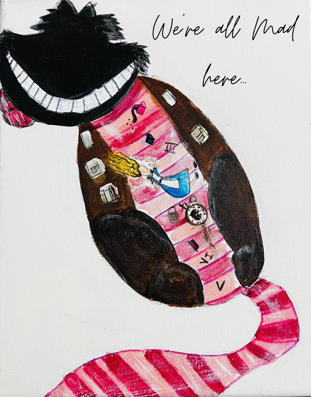 Cheshire Cat Smiles| We’re All Mad Here| Painting With a Twist ...