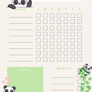 Chore Chart Chore Chart for Kids Daily Planner Planner for Kids Planner ...