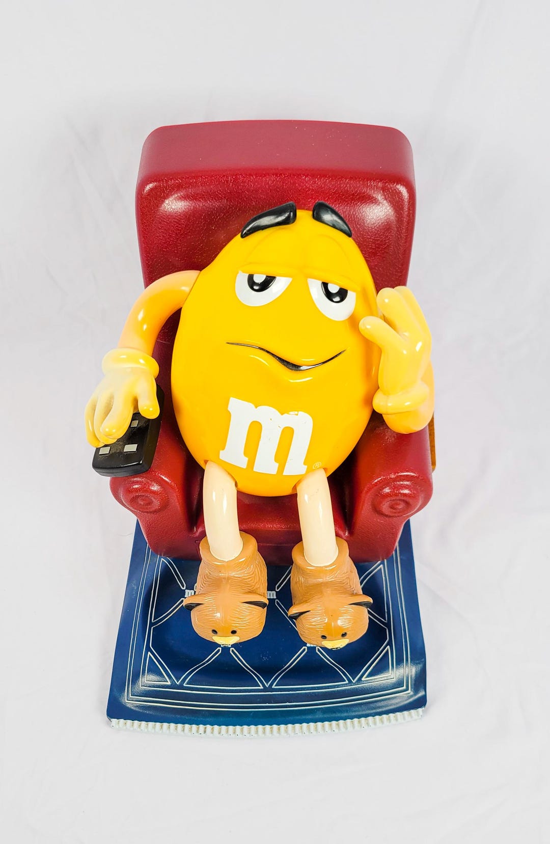 Yellow M&M in Movable Chair Character Candy Dispenser | Gift for ...