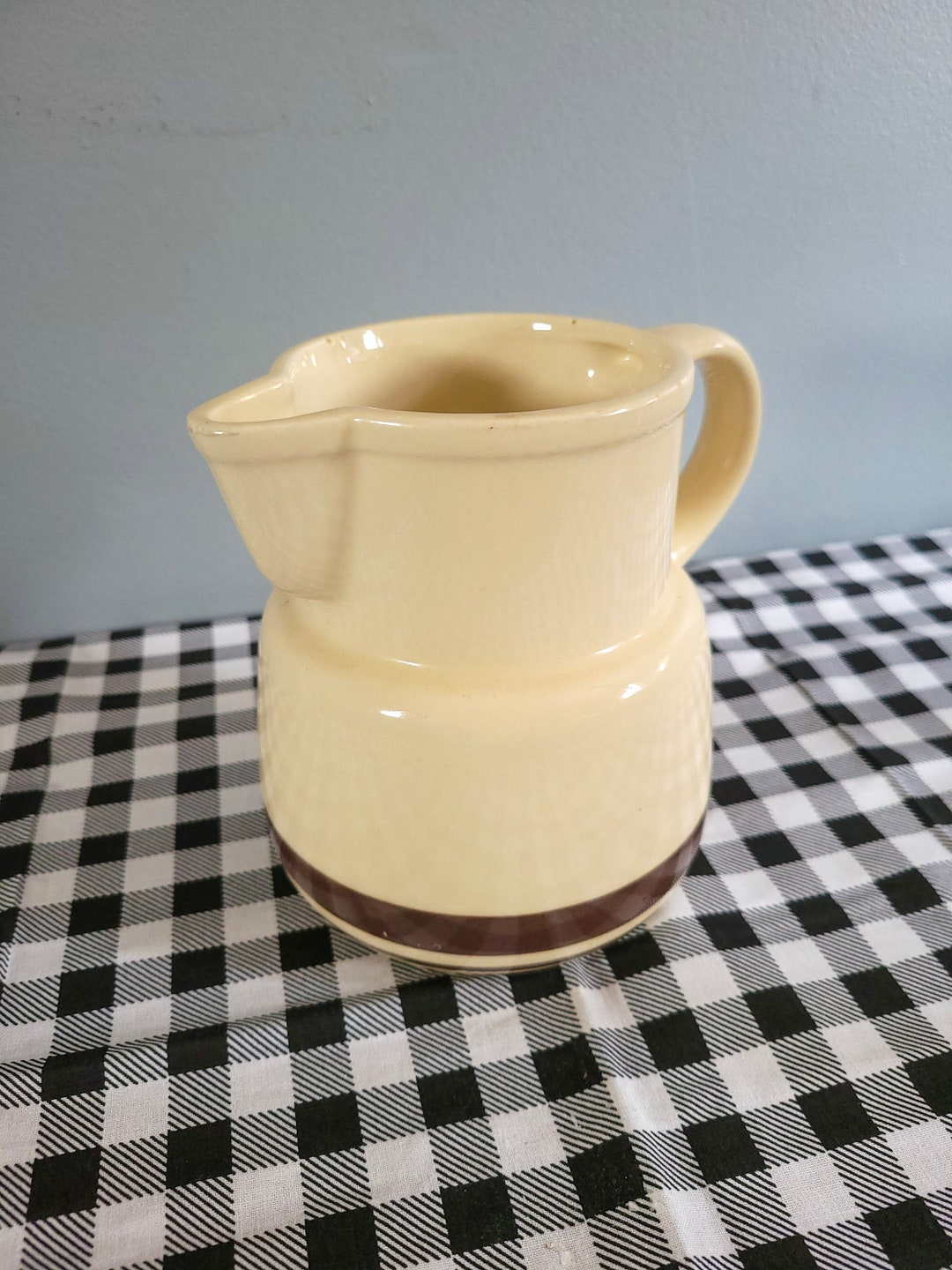 MCM Pitcher Cream Boho Style Mid-century Storage Container - Etsy