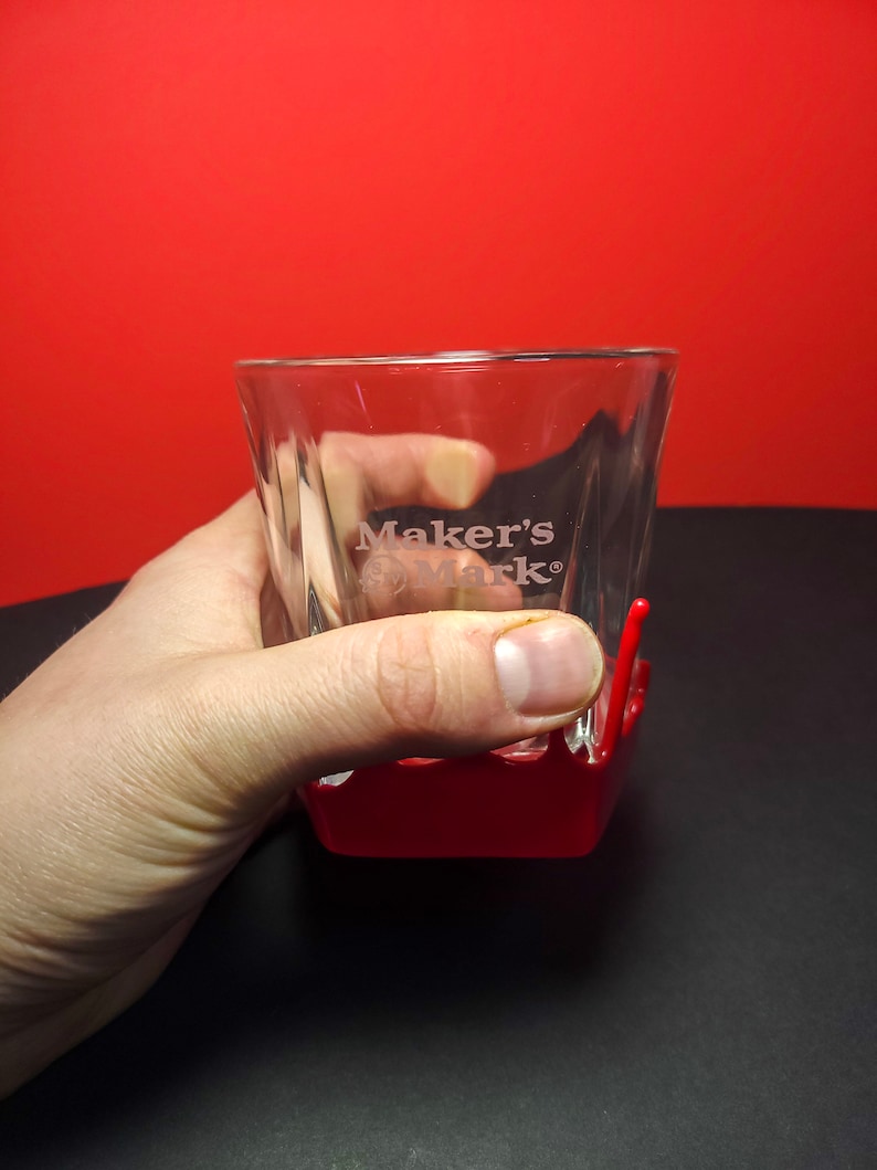 Large Makers Mark Dipped Whiskey Rocks Glass | Ideal Gift for Bourbon ...