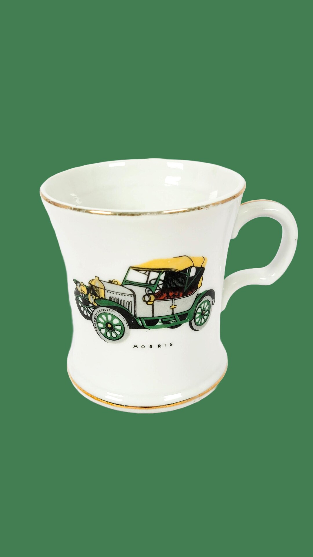 British Morris Car Mustache Cup | Early 20th Century Car | Gift for ...