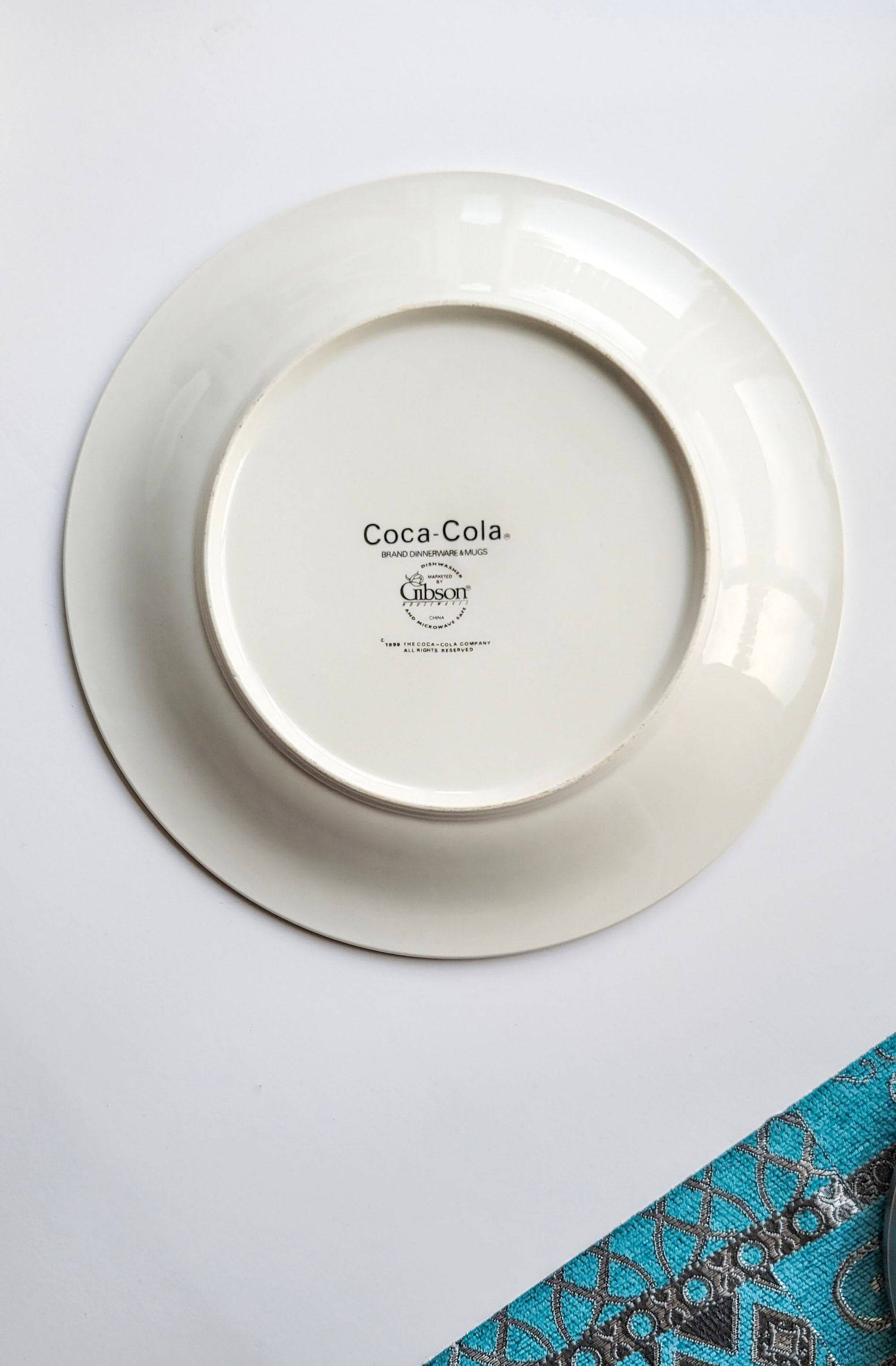 Retro Coca-cola Dinner Plates and Soup Bowl Set | 90s Throwback Plates ...
