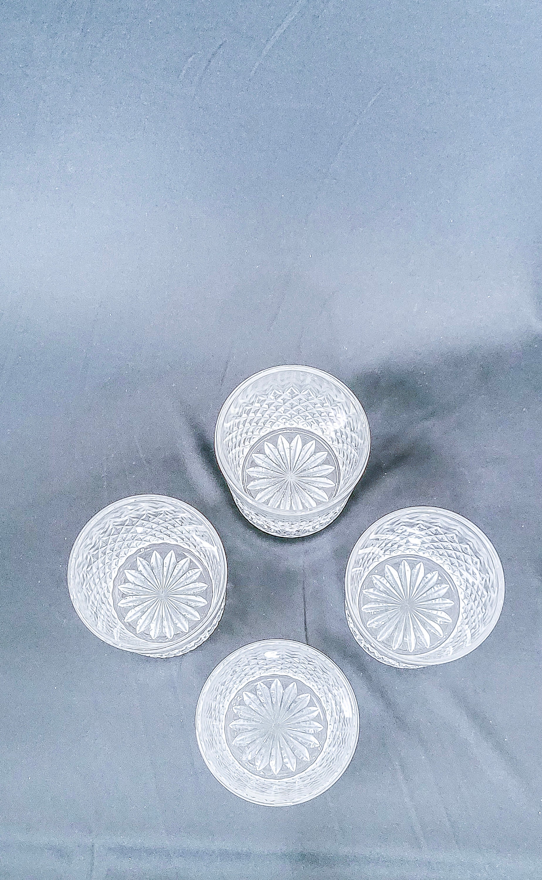 Crystal Diamond Rock Glass Set of 4 - Etsy