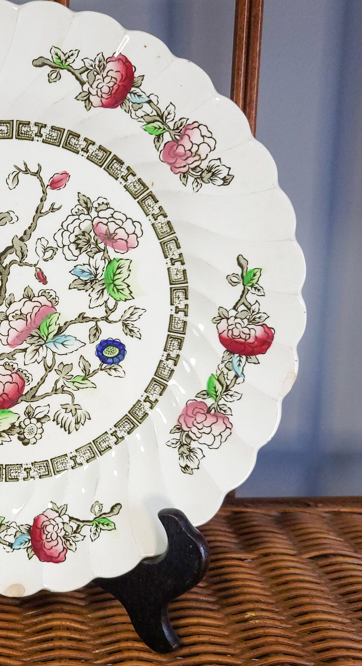 Dinner Plate Myott Indian Tree Pattern English White Porcelain - Etsy