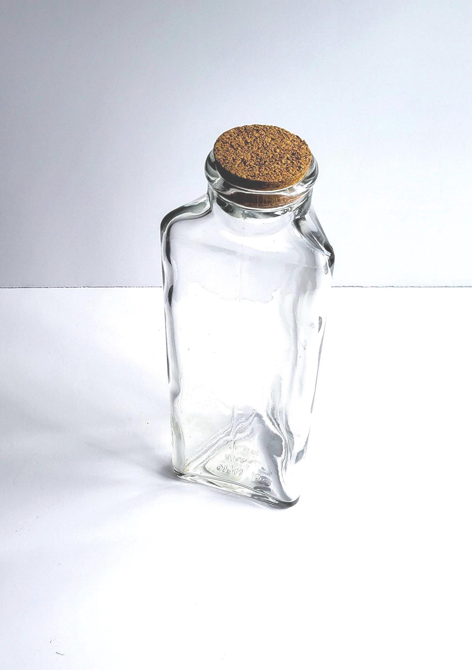 MCM Shaped Glassware With Cork Lid | Kitchen Table Decor Ideas - Etsy
