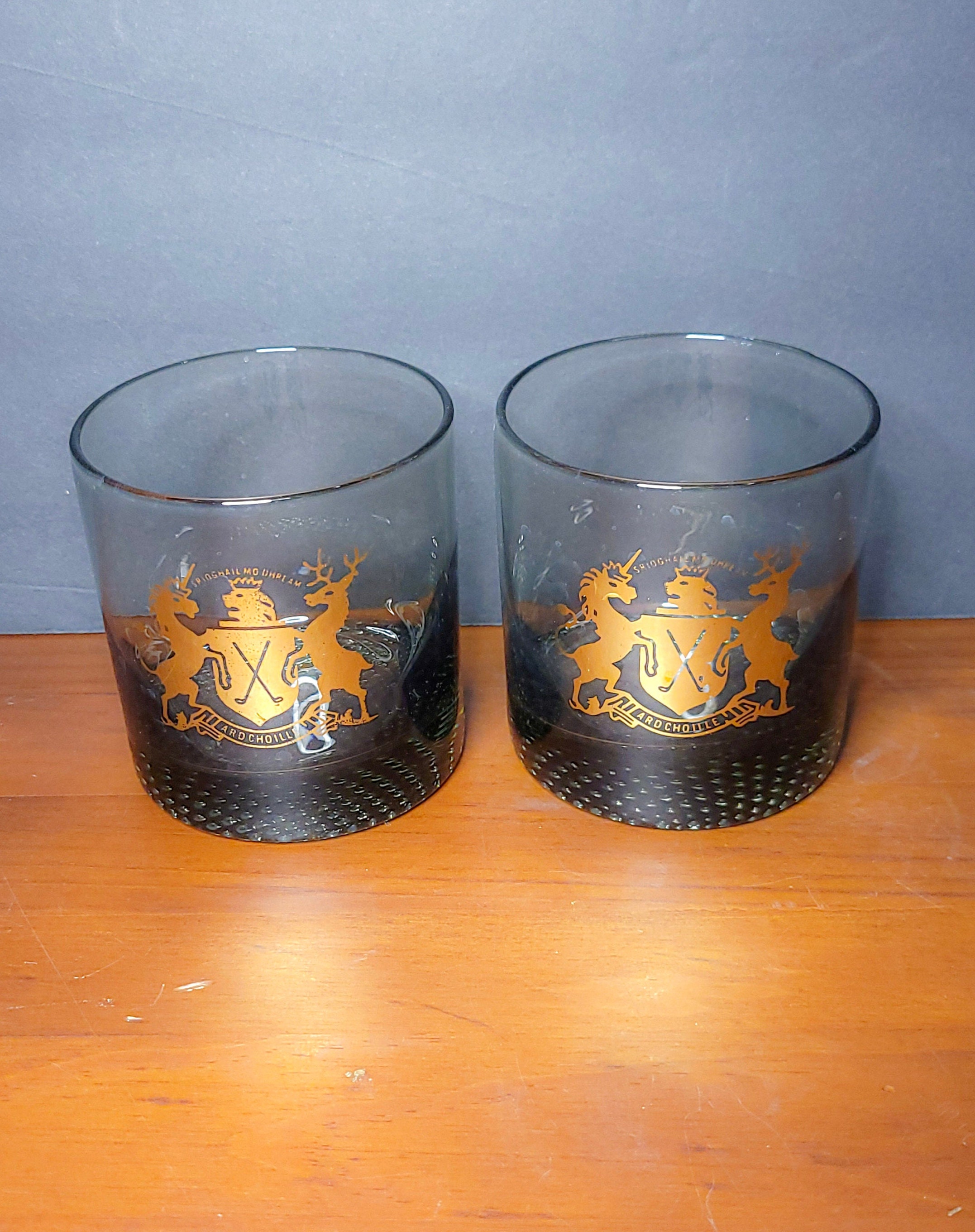 Coat of Arms Scotch Whiskey Glass Set | Groomsmen Gift - Etsy