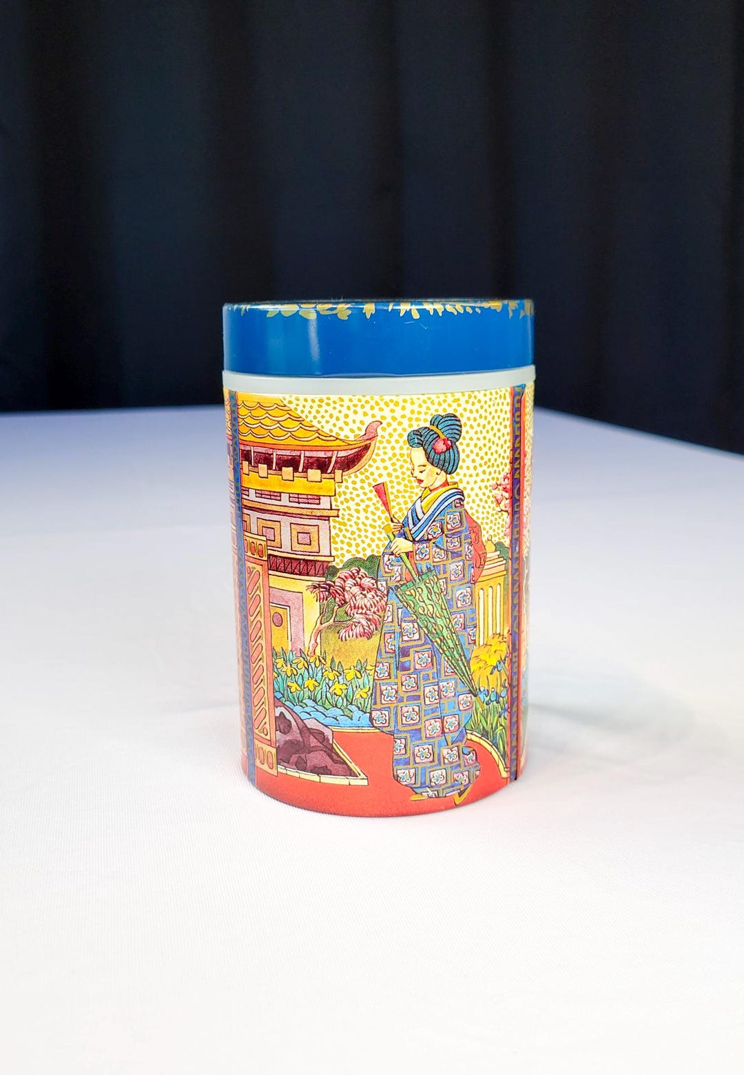 Chinese Tea Tin Caddy: Asian Oriental Design, Tea Storage - Etsy
