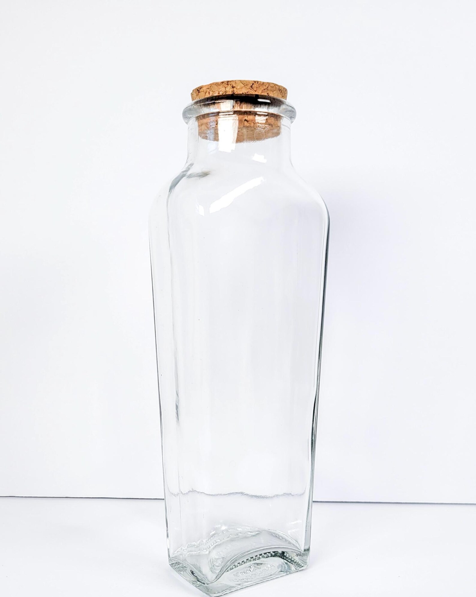 MCM Shaped Glassware With Cork Lid | Kitchen Table Decor Ideas - Etsy