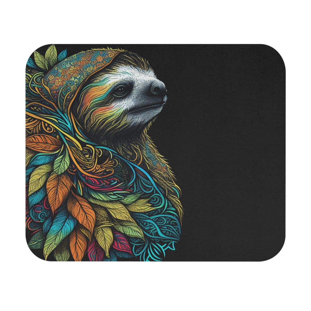 Sloth Mousepad – Cute Sloth Gift for Sloth Lover, Sloth Decor, Sloth ...