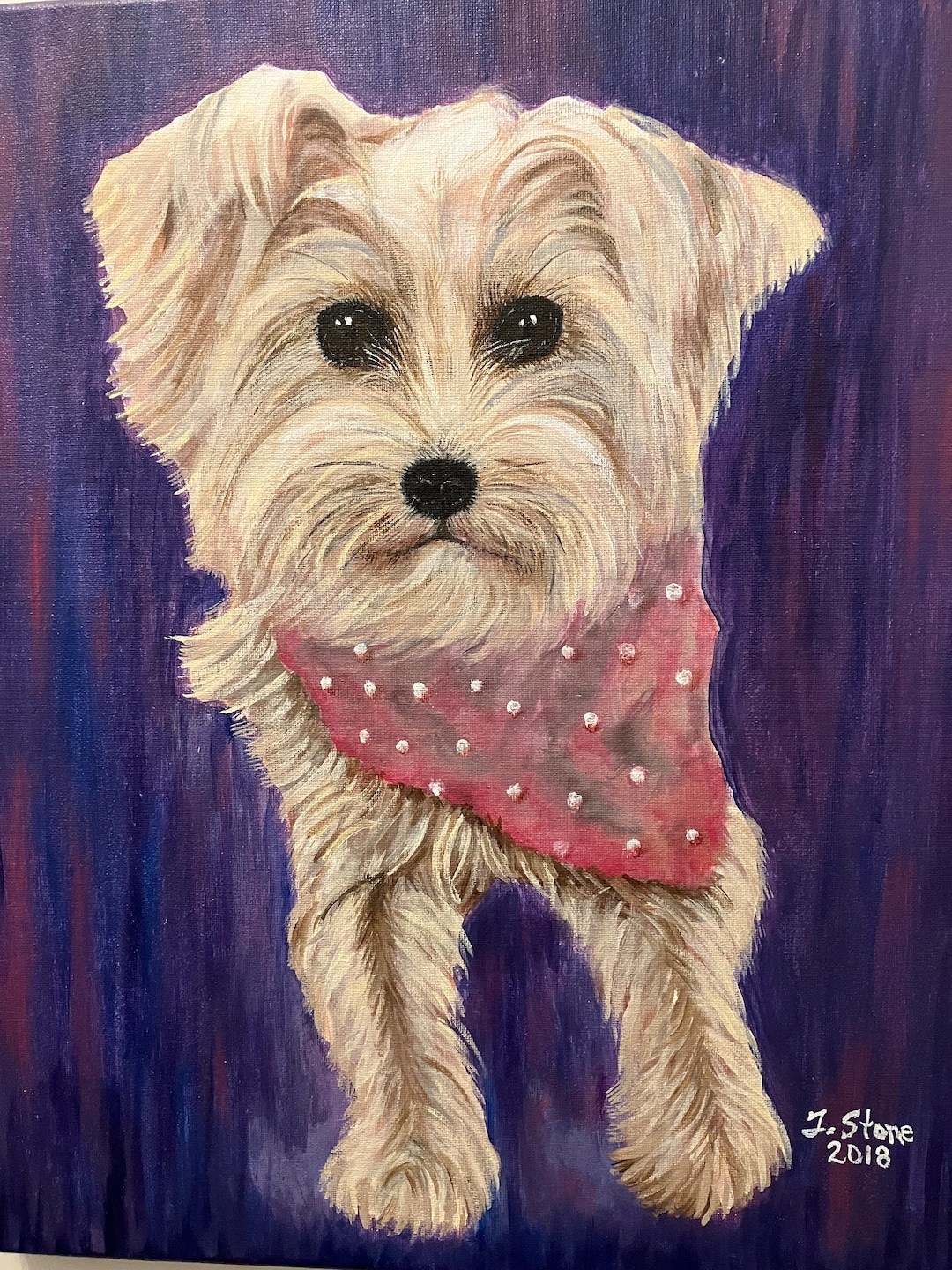 Acrylic Pet Portrait Commission - Etsy