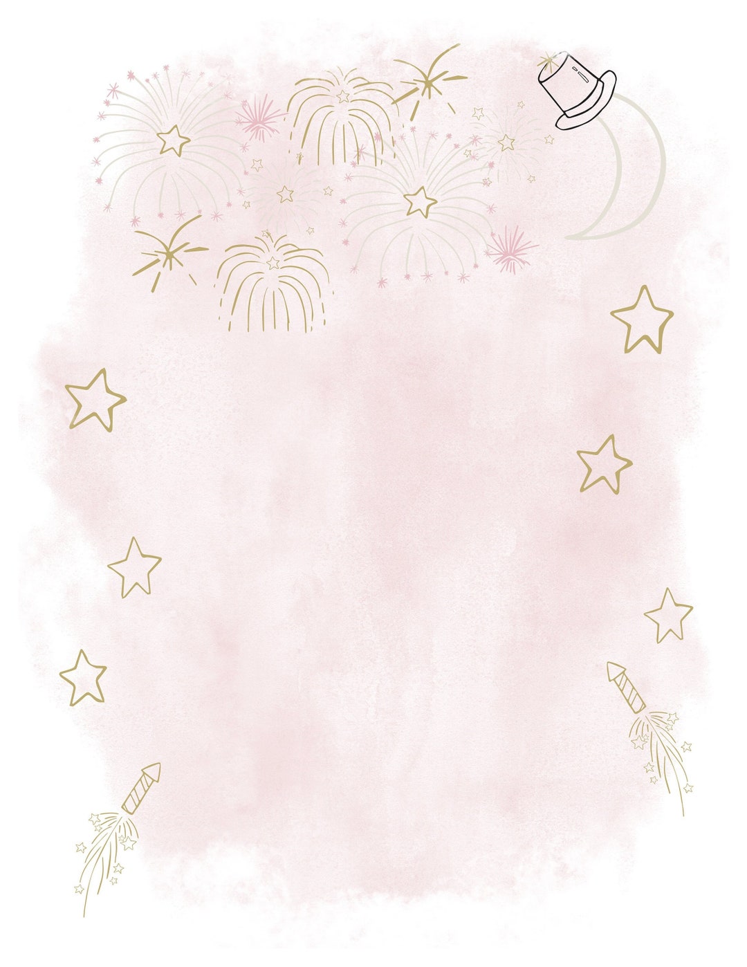 Digital Download, New Year Stationary, Invitation, New Years Party ...