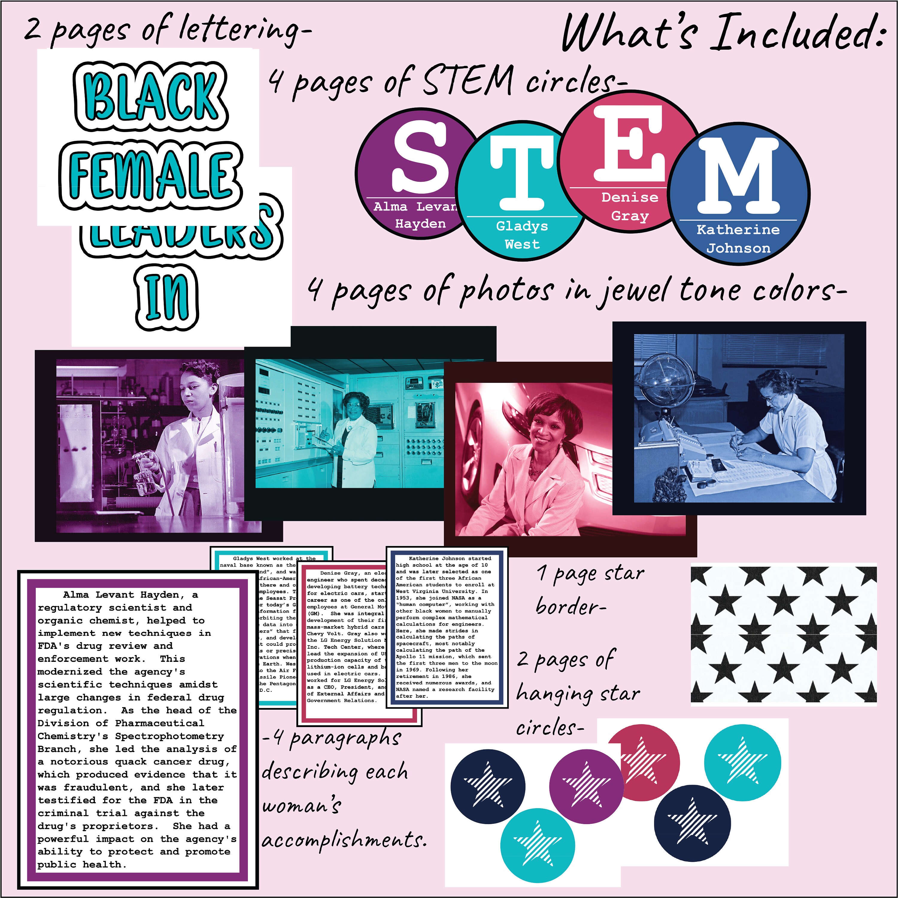 Black History Month, Bulletin Board, Black Female Leaders, STEM ...
