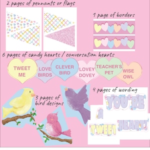 Valentine's Day, Bulletin Board, Kit, Candy Hearts, Conversation Hearts ...