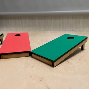 Miniature Cornhole Boards | Bean Bag Toss | Game Night Elf Accessories - Christmas Elf Props ...