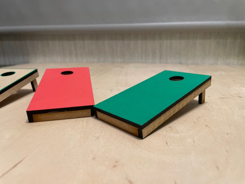 Miniature Cornhole Boards Bean Bag Toss Game Night Elf - Etsy