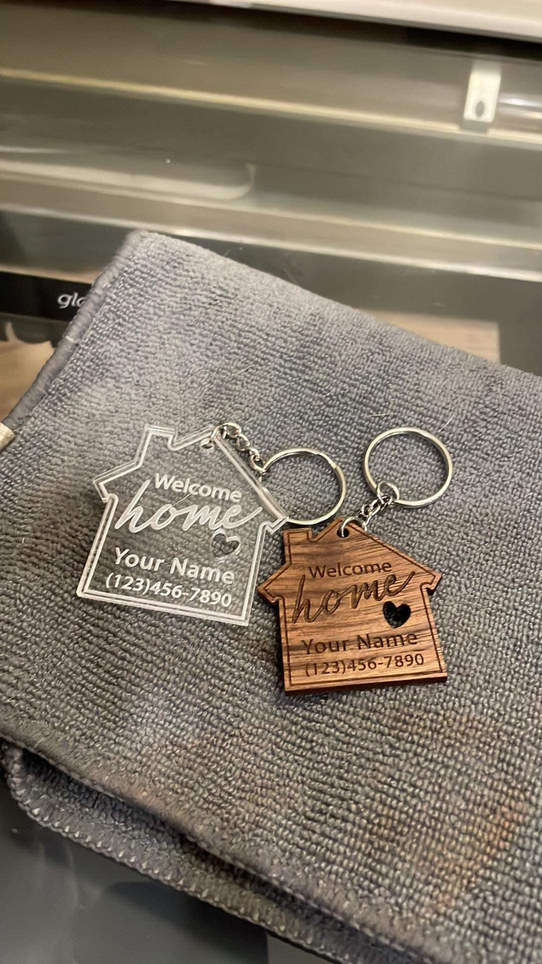 Personalized Realtor Closing Gift Key Chains - Custom Home Keychains ...