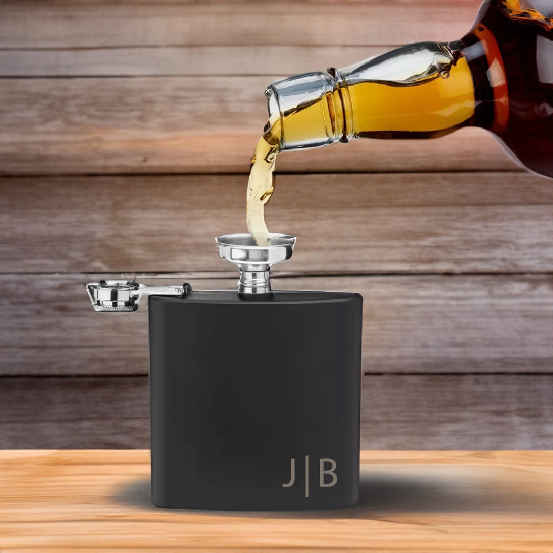 Personalized Flask Set, Flask for Men, Flask Gift for Him, Groomsmen ...