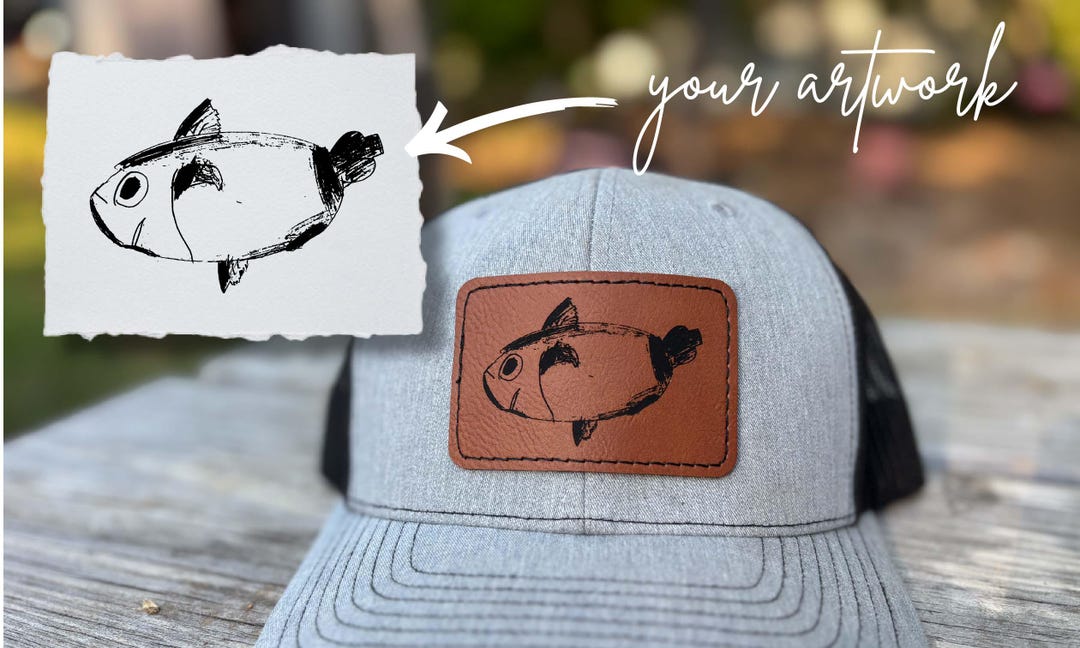 Custom Patch Hat With Your Child’s Artwork or Handwriting ...