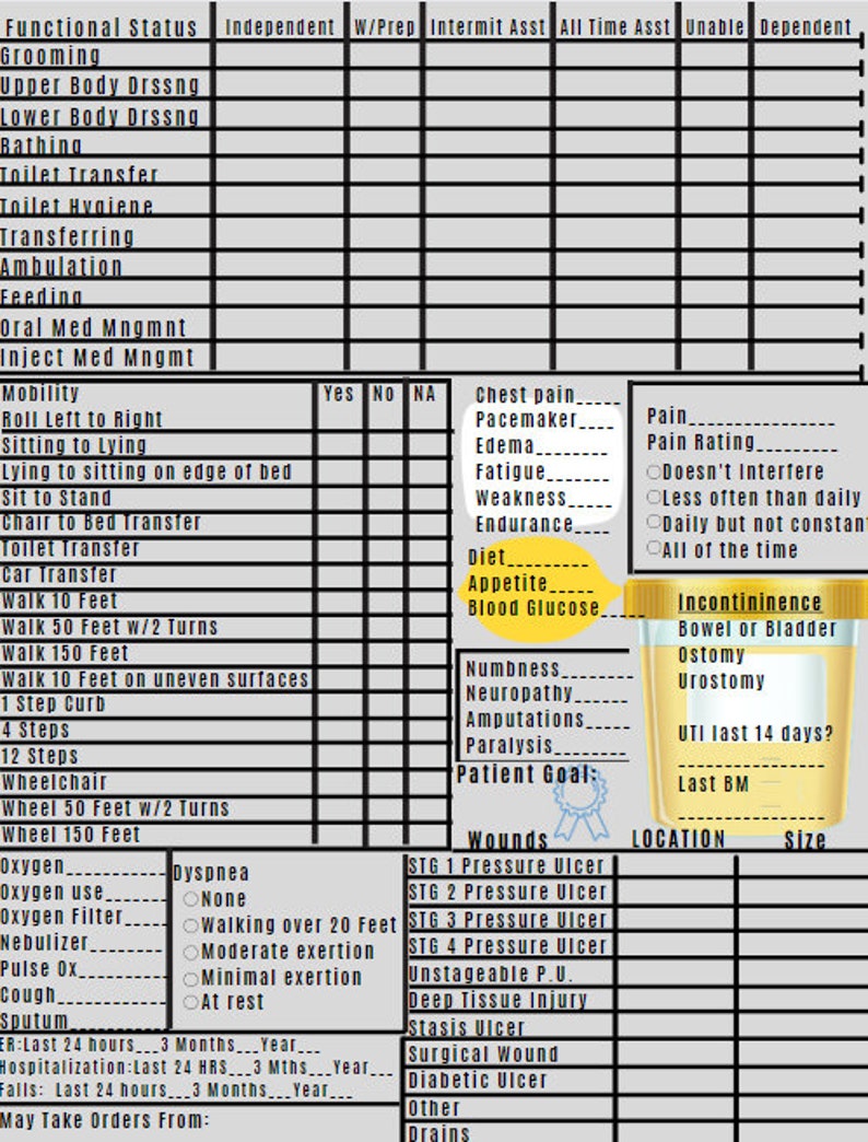 Oasis E Cheat Sheet for Home Health - Etsy