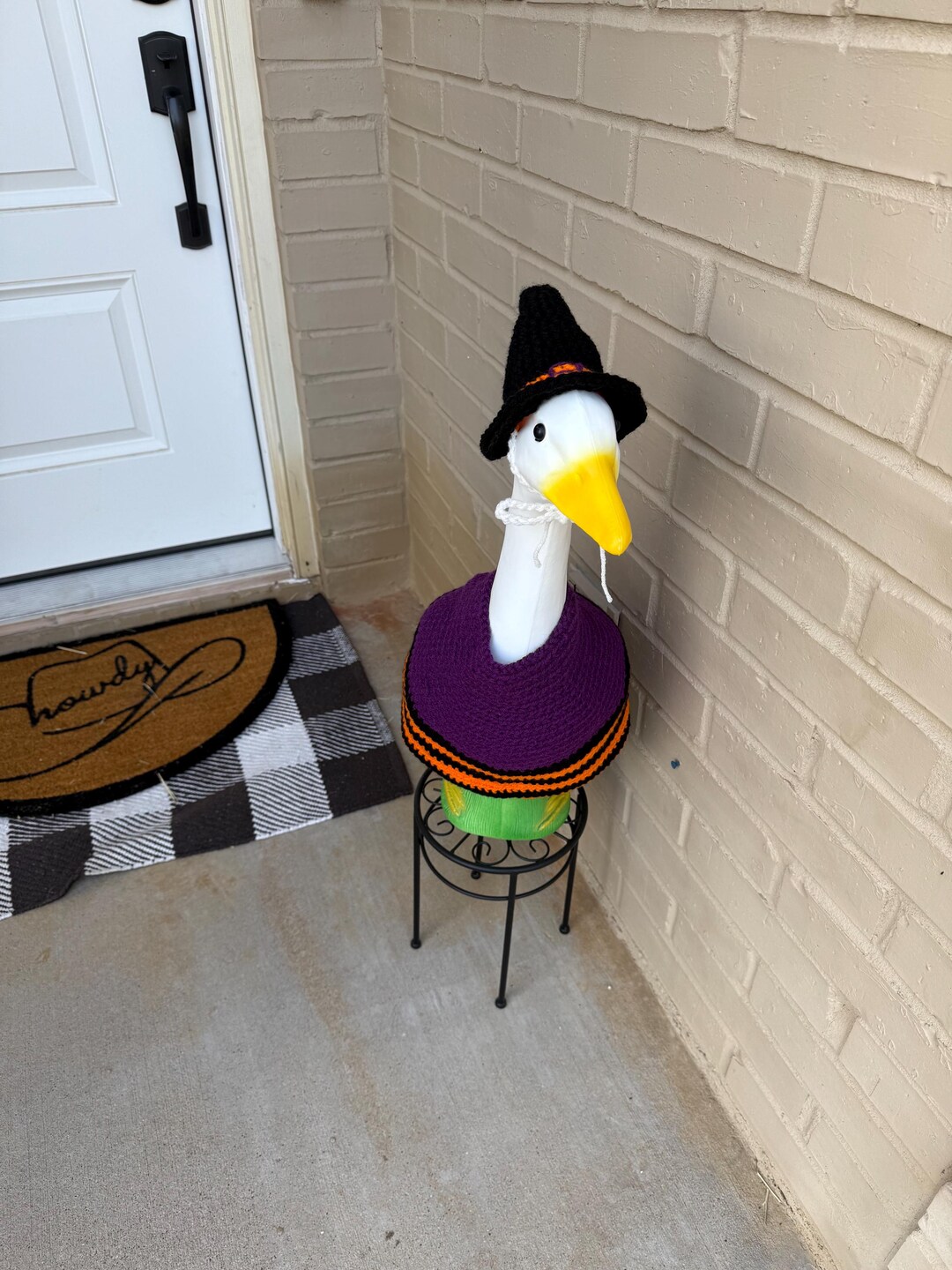 Silly Porch Goose Halloween Witch Costume - Goose Statue Fall Gear ...
