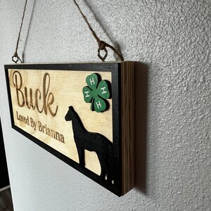 Horse Stall Sign - Stall Sign for Horses - Nameplate - Stall Sign ...