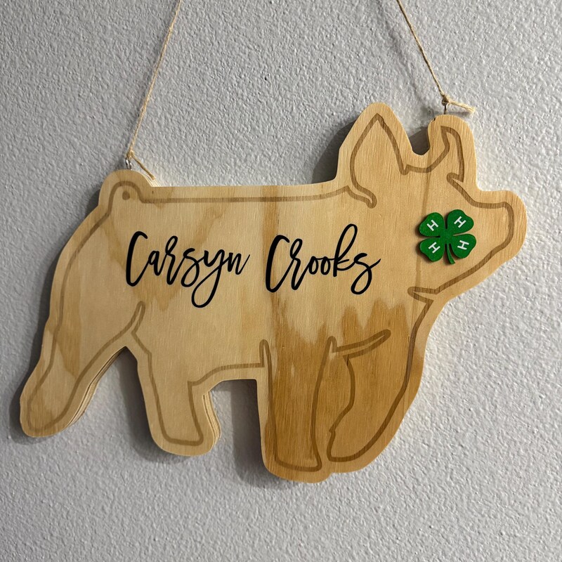 4 H Stall Sign - Etsy