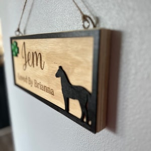 Horse Stall Sign - Stall Sign for Horses - Nameplate - Stall Sign ...
