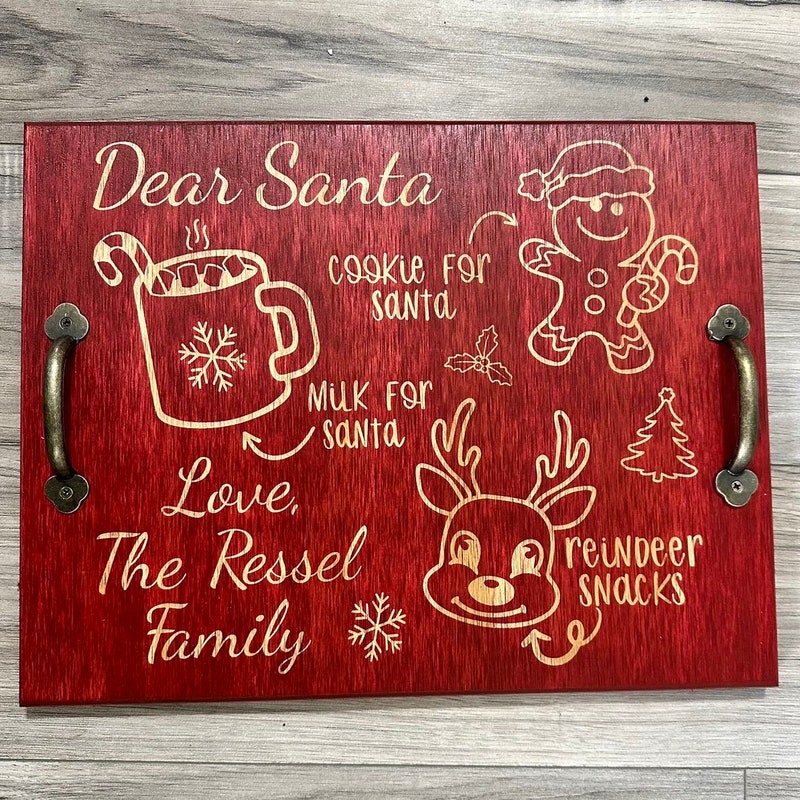 Santa Tray - Etsy