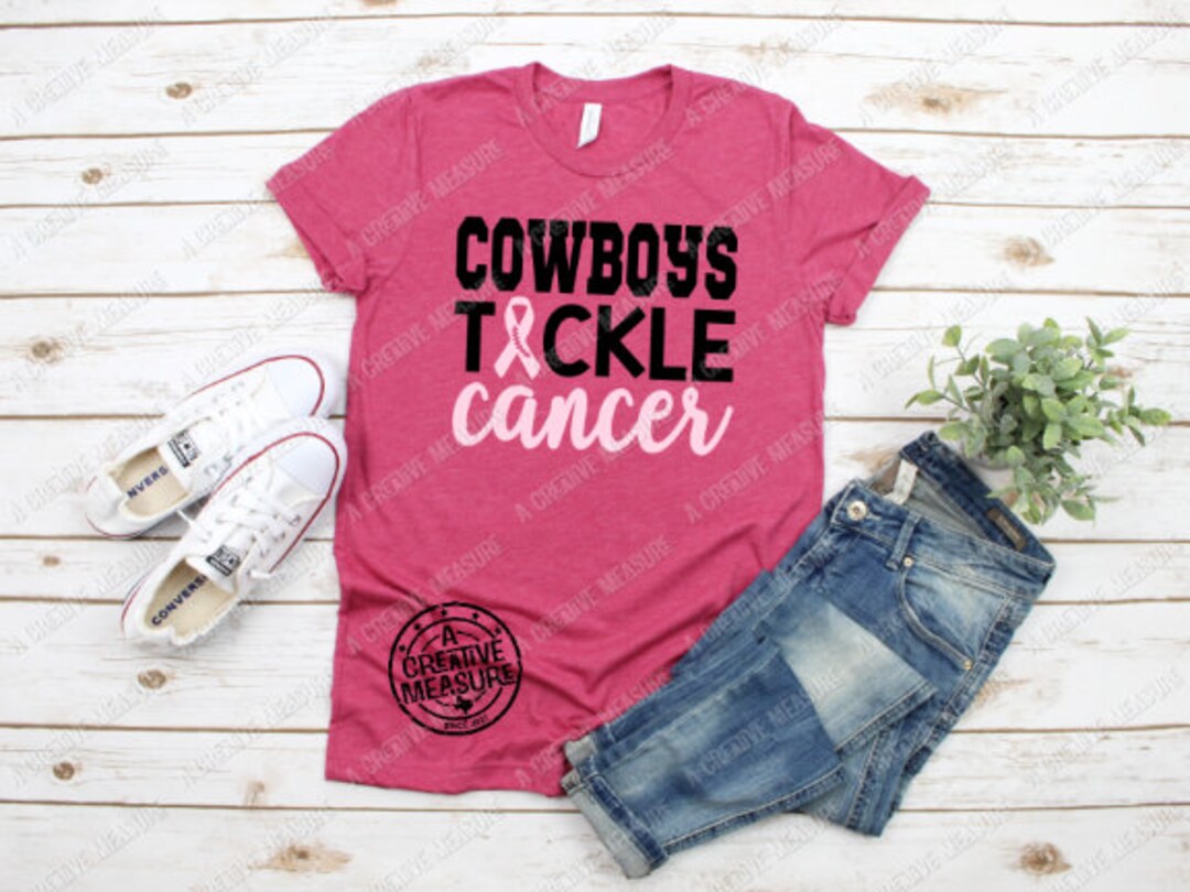 Cowboys Tackle Cancer - Cancer Awareness - Awareness Ribbon - Fight ...