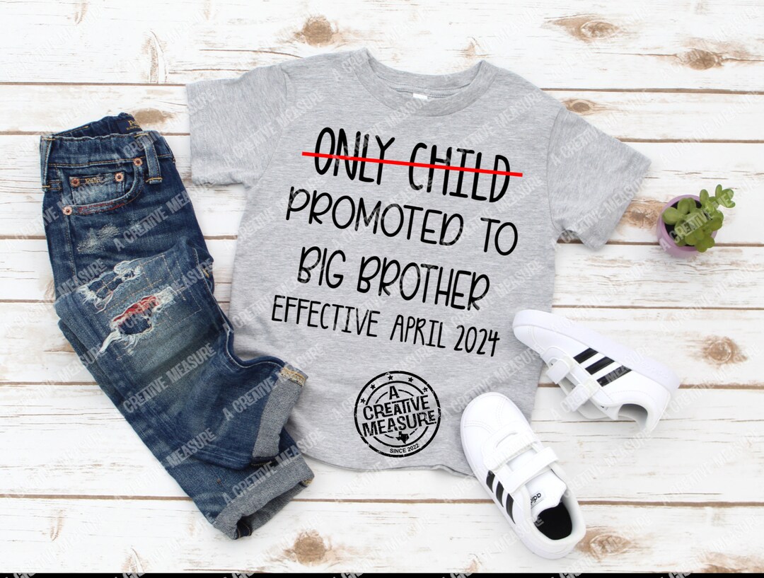 Only Child Expired Promoted to Big Brother Personalized - Etsy