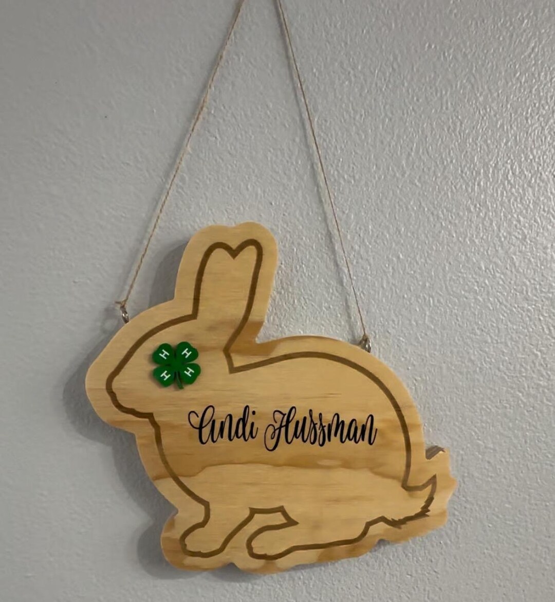 Rabbit Stall Sign - Stall Sign for Bunny - Nameplate - Stall Sign ...