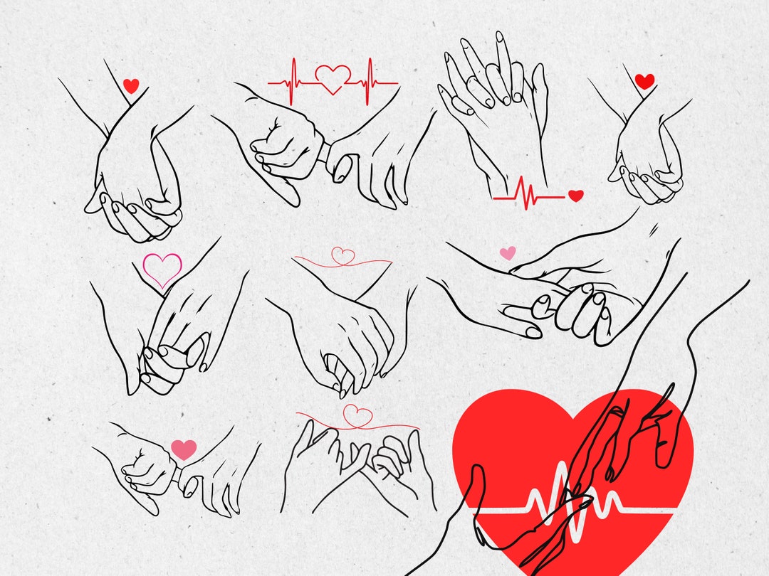 Holding Hands Svg, Pinky Hold Svg, Love, Hands Svg, Love Hand Designs ...