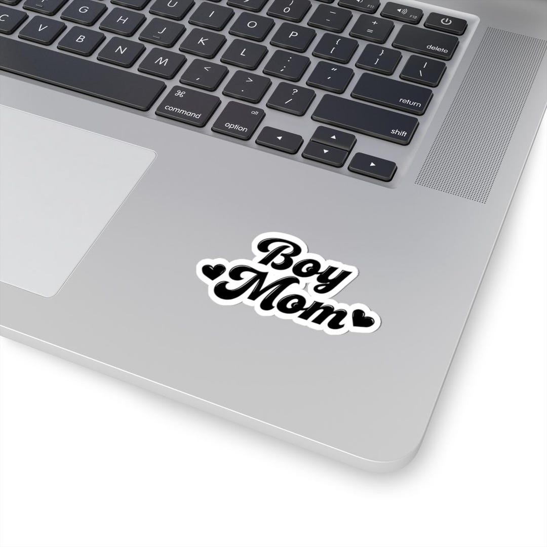 Boy Mom Sticker | Kiss-cut Vinyl Sticker, Laptop Decal - Etsy
