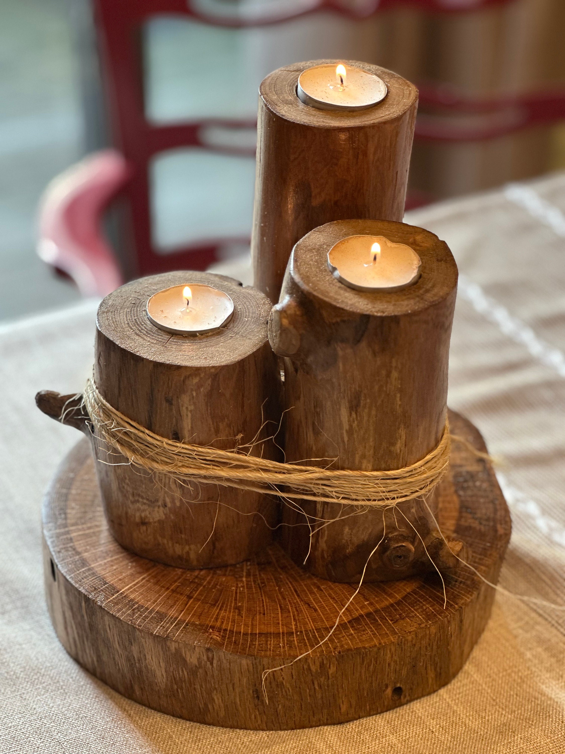 Triple Candle Holder - Etsy