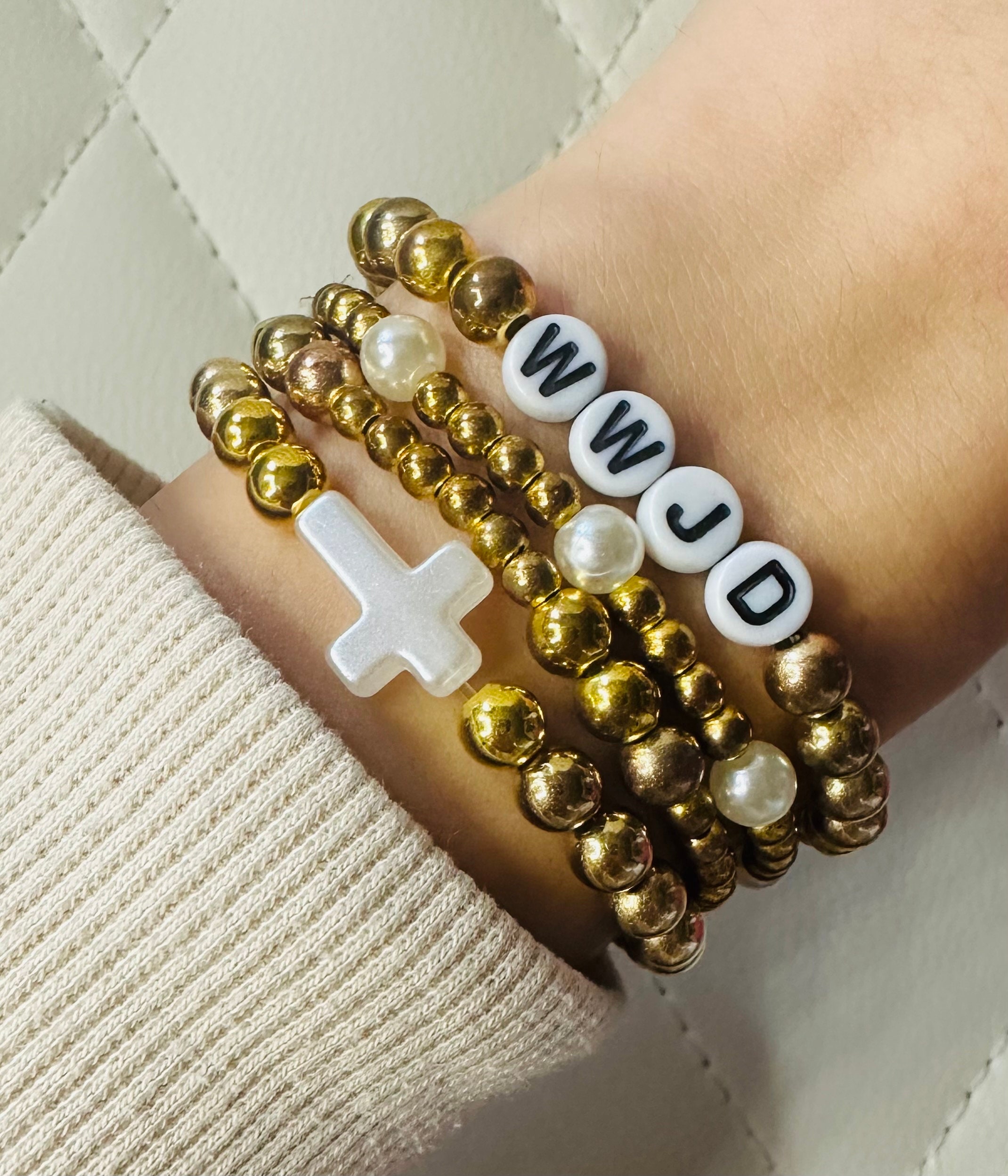 Gold Jesus Bracelets - Etsy