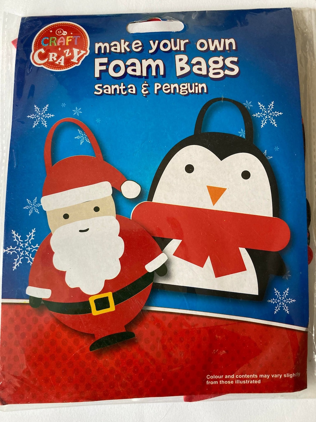 Christmas Make Your Own Foam Bags Santa and Penguin Kit - Etsy