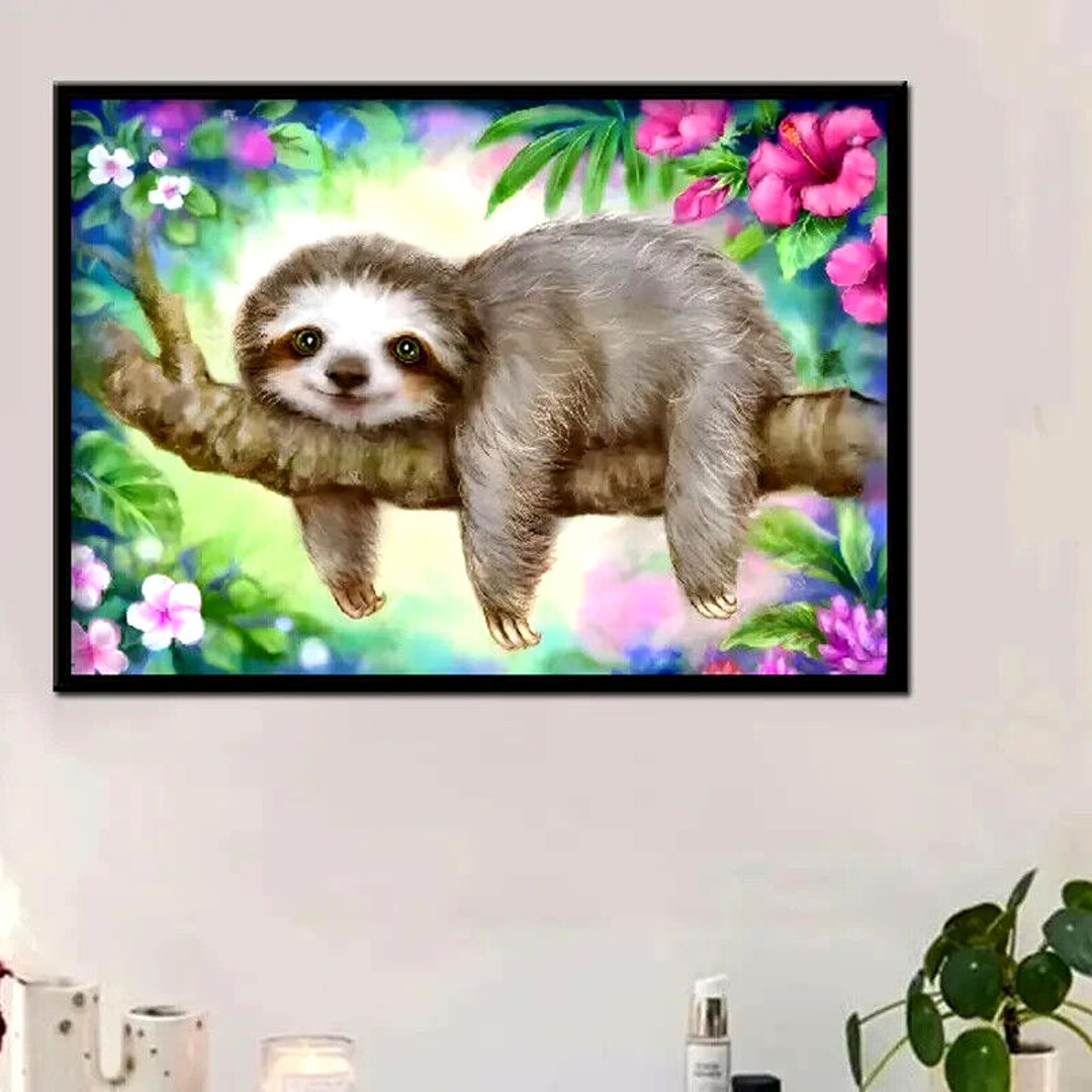 Sloth Diamond Painting Kit 20 X 30cm - Etsy